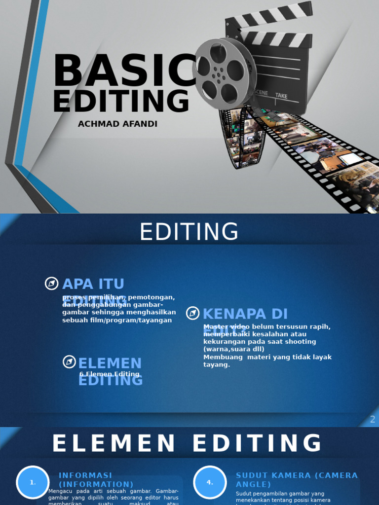 Day 1 - Sesi 2 Basic Editing | PDF