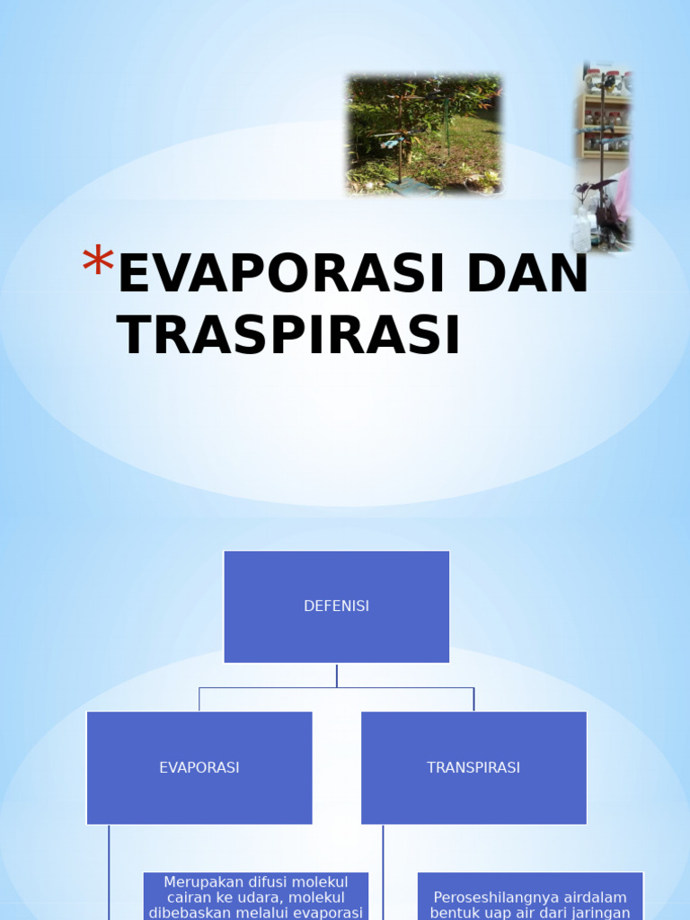 Evaporasi Dan Traspirasi | PDF