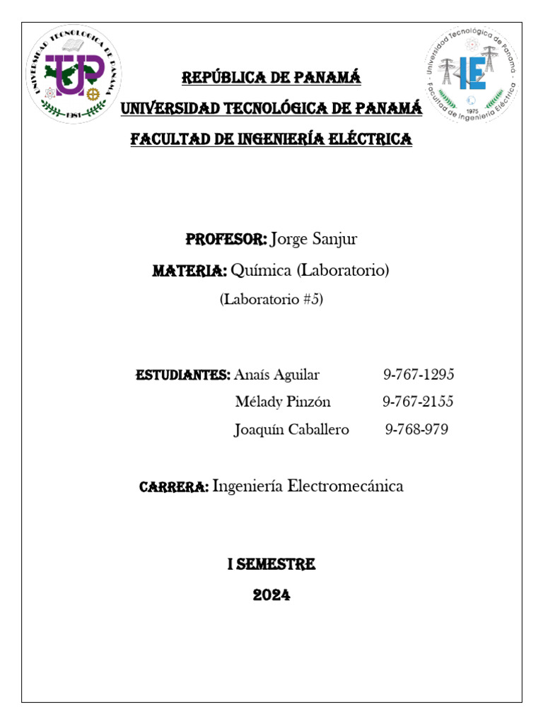 Informe #5. Preparación, Titulación y Determinación de | PDF
