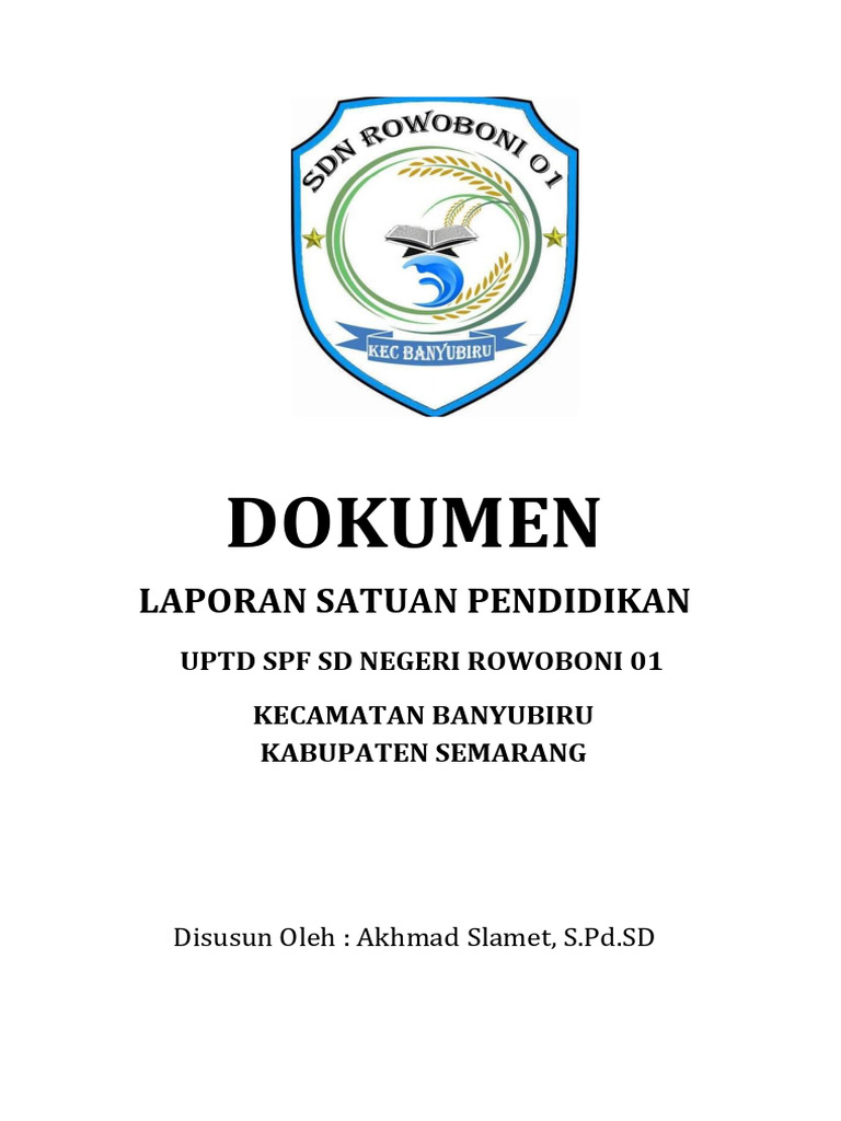 Dokumen Perencanaan Satuan Pendidikan SDN ROWOBONI 01 | PDF