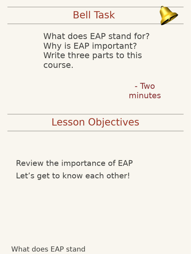 Eap 2 Introduction Pdf