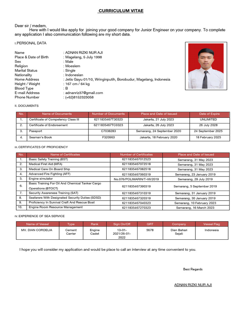 CV Adnan Last | PDF