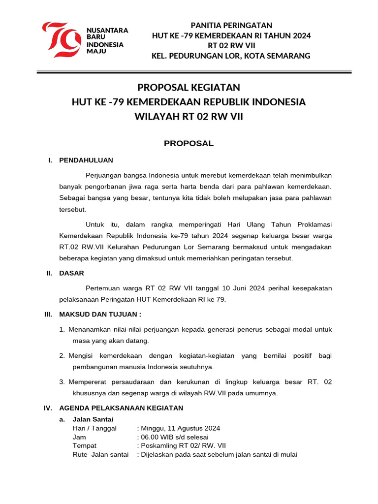 PROPOSAL LAPORAN KEGIATAN 2024 New | PDF