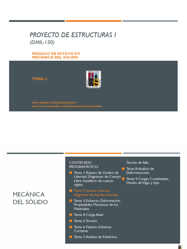 PROYECTO DE ESTRUCTURAS I_Tema 2_2024 | PDF