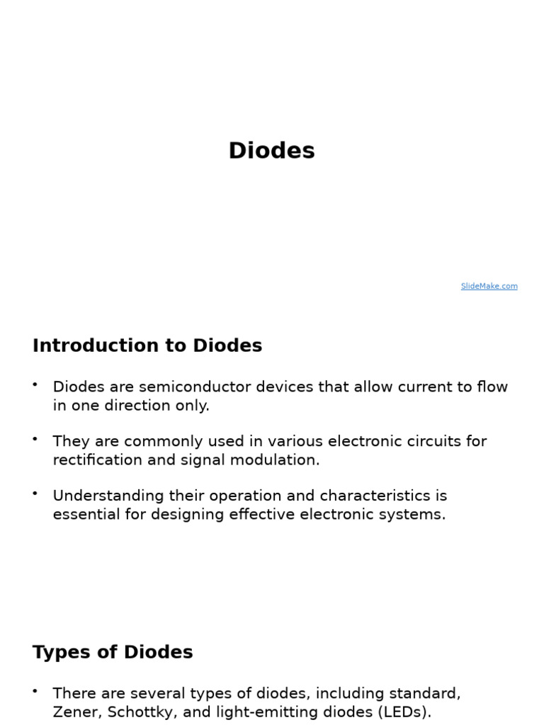 Diodes | PDF