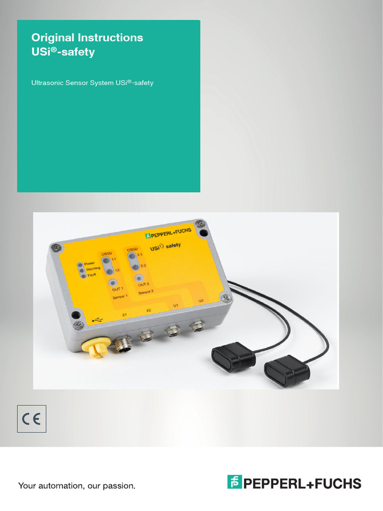 USi Safety Insstructions | PDF | Sensor | Risk