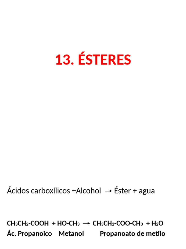 Ésteres | PDF