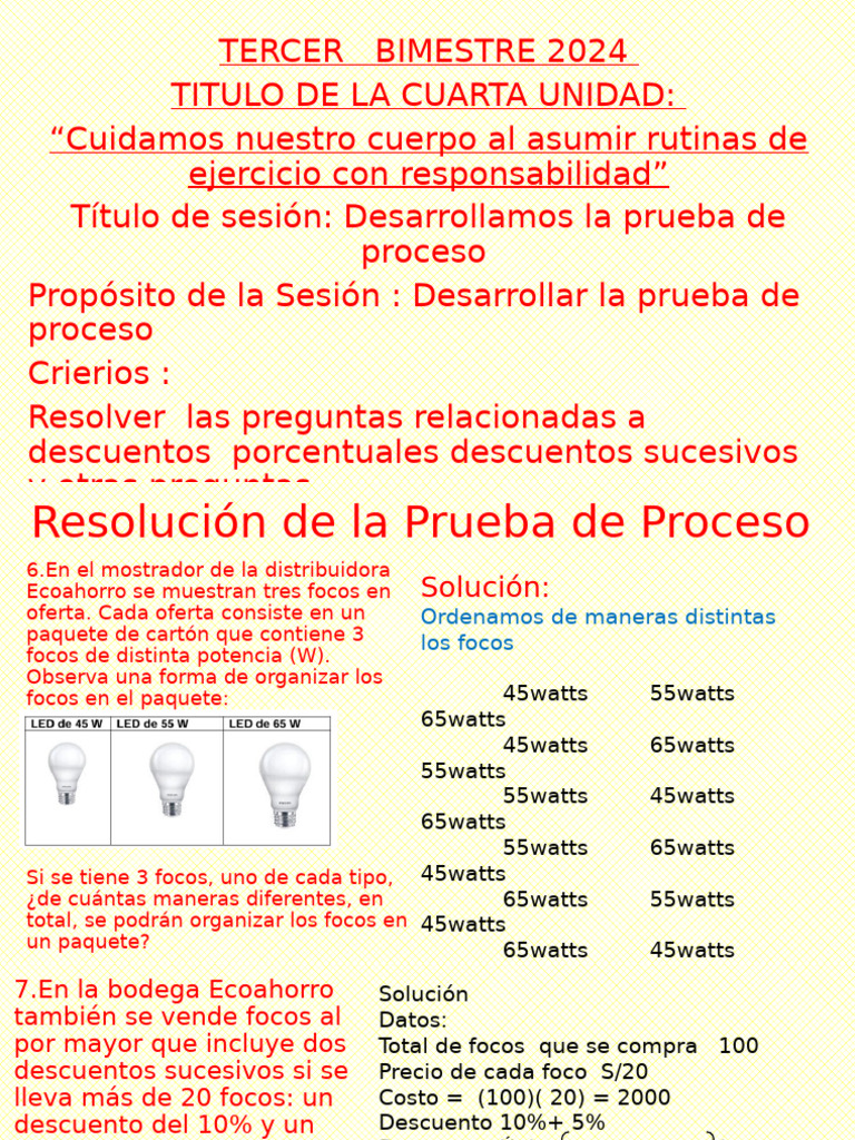 Resolución de La Prueba de Proceso | PDF | Rectángulo | Geometría Elemental