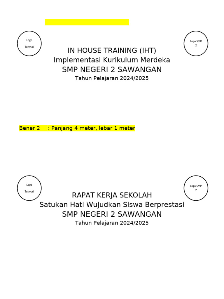 Bener Raker Dan IHT 2024 | PDF