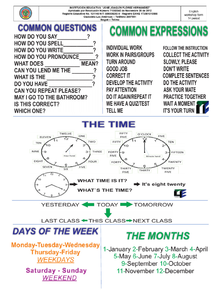 General Class Vocabulary | PDF