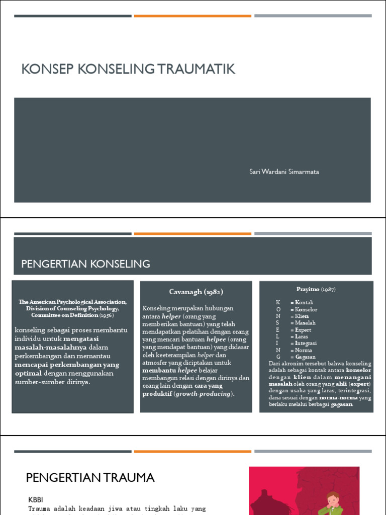Konsep Konseling Traumatik | PDF