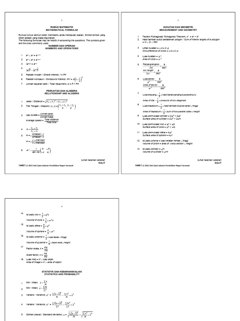 Formula SPM | PDF