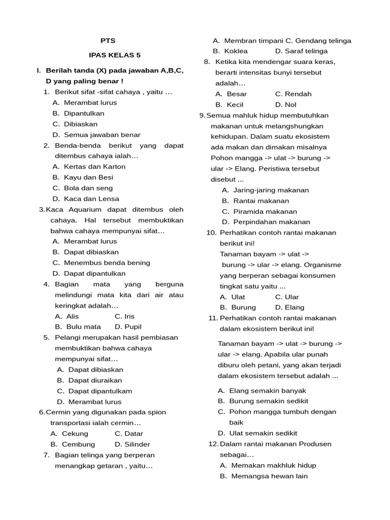 PTS1 Ipas KLS5 | PDF