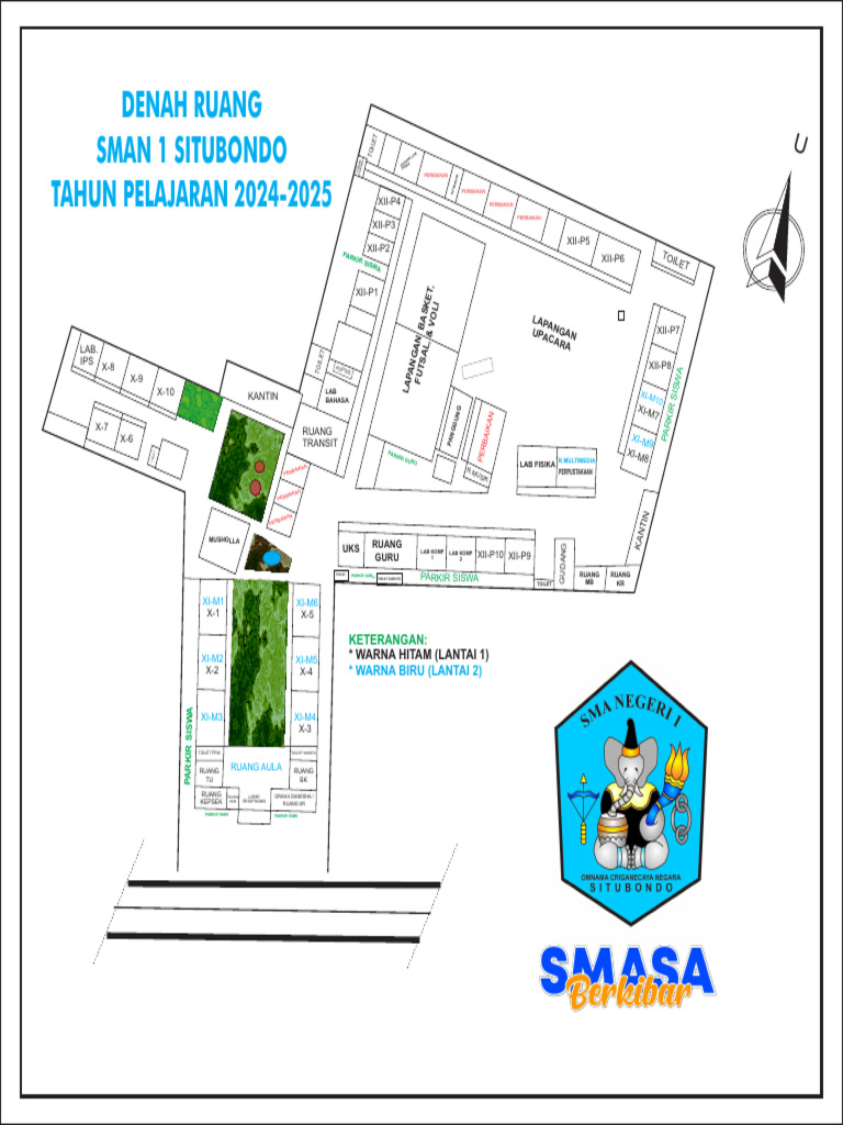 Denah Sman 1 Situbondo 2024-2025 | PDF