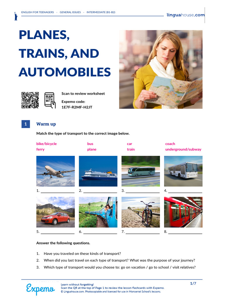 Planes Trains and Automobiles American English Student | PDF