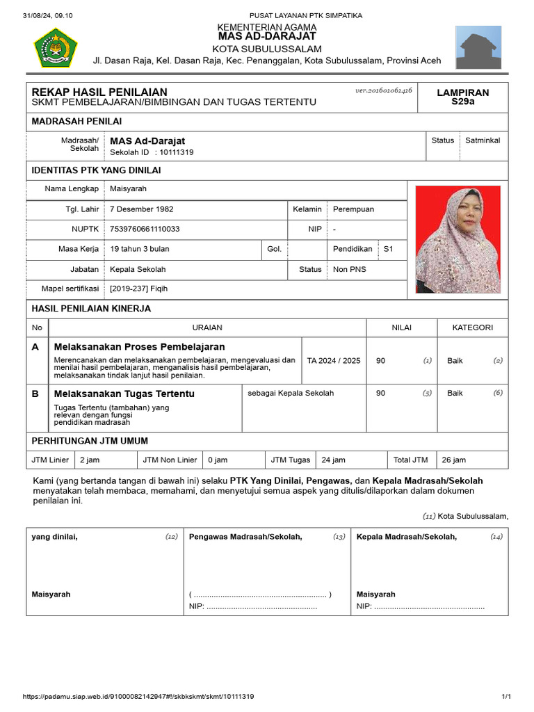 Pusat Layanan PTK Simpatika Ajuan | PDF