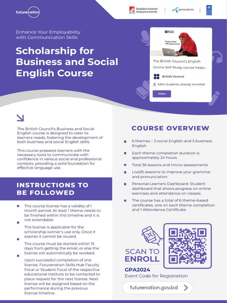 English Course Brochure | PDF