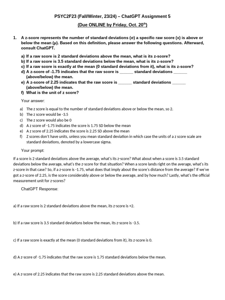 PSYC2F23 ChatGPT Assignment #5 | PDF