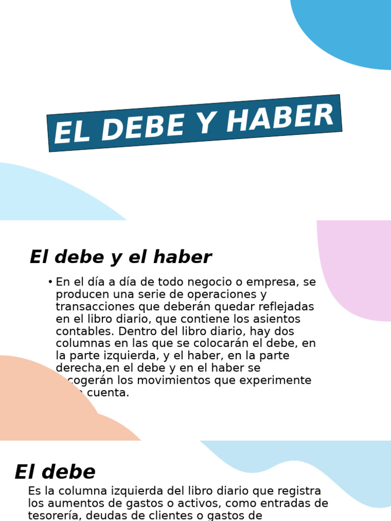 El debe y el haber | PDF