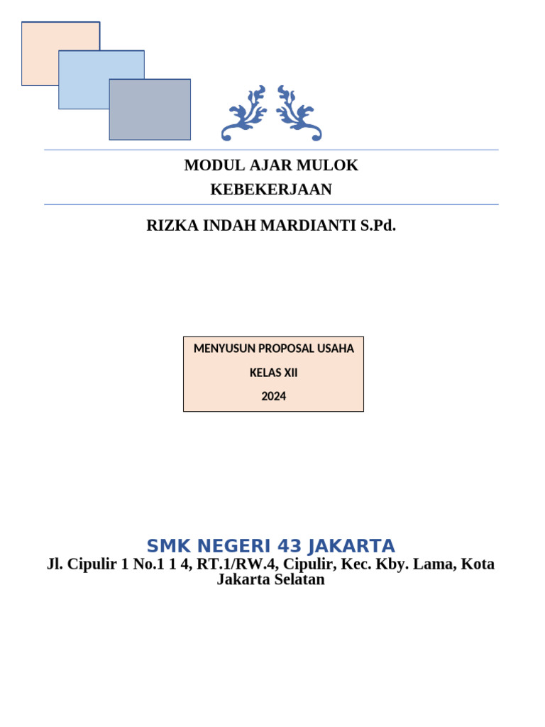 Modul Ajar Mulok Kelas XII | PDF