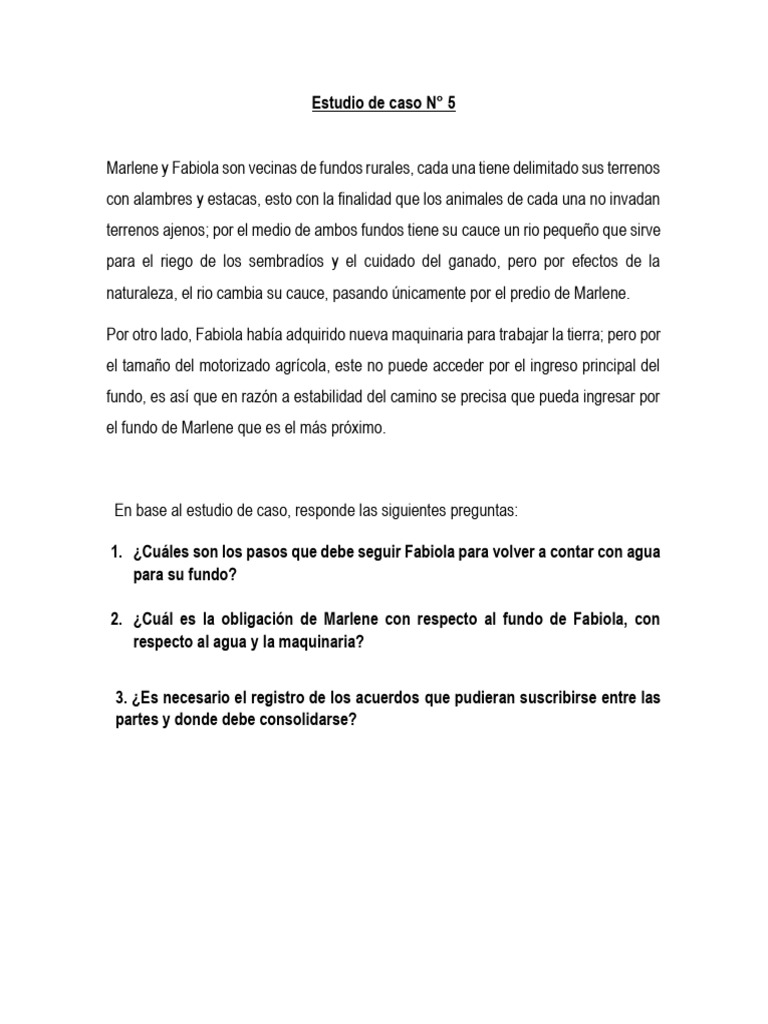 Estudio de Caso #5 | PDF