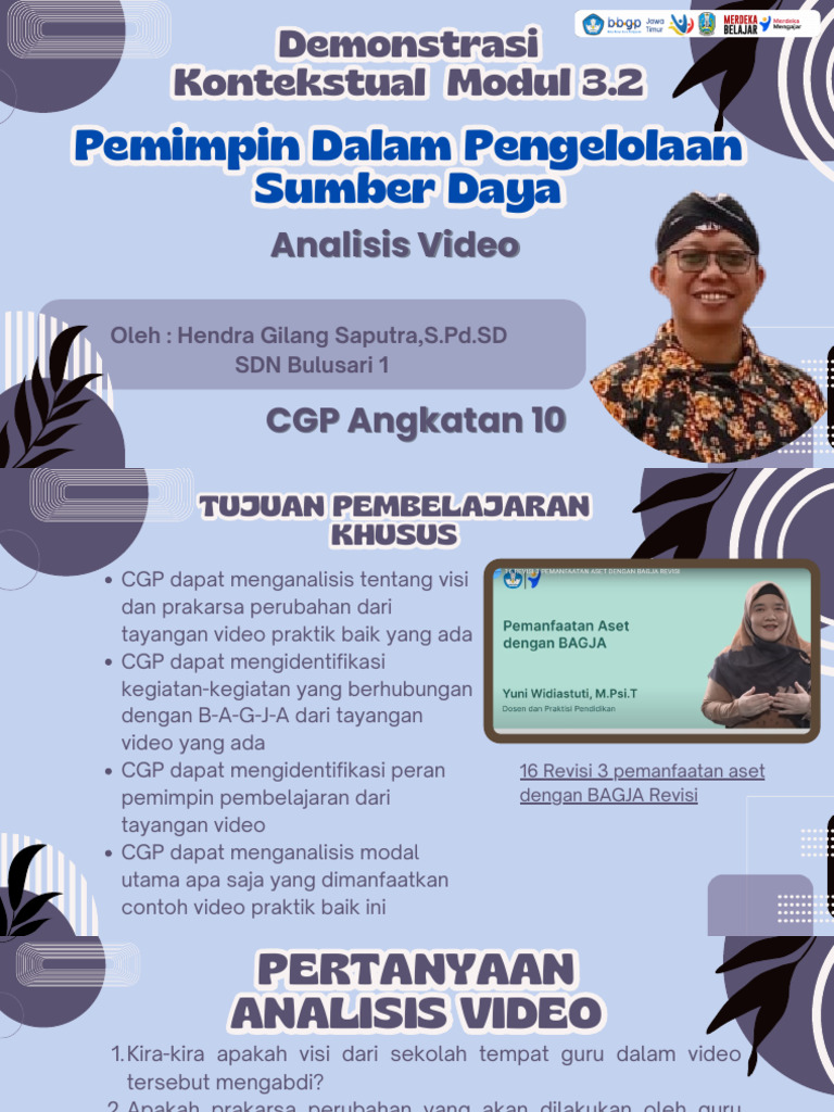 Demonstrasi Kontekstual Modul 3.2 | PDF