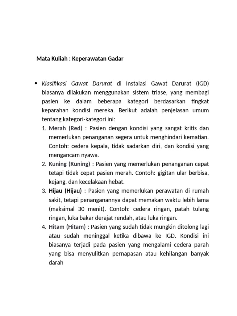 Siti Aliyah 3B (Tgs Kep - Gadar) | PDF