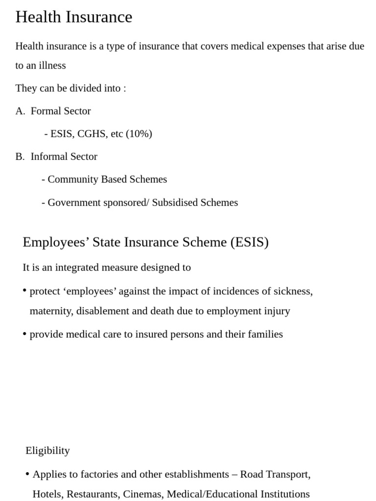 Health Insurance | PDF