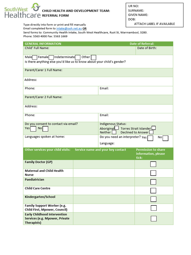 CHAD-referral-form-Jan-2024-Editable-version-V1 | PDF