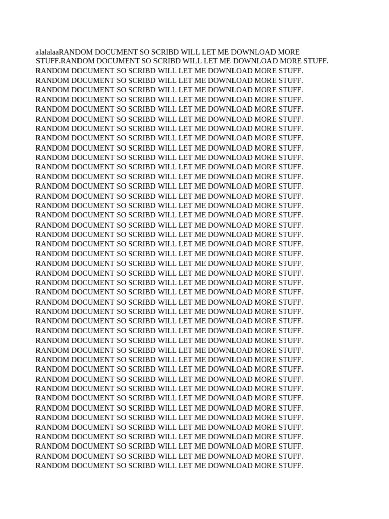 Random Document | PDF