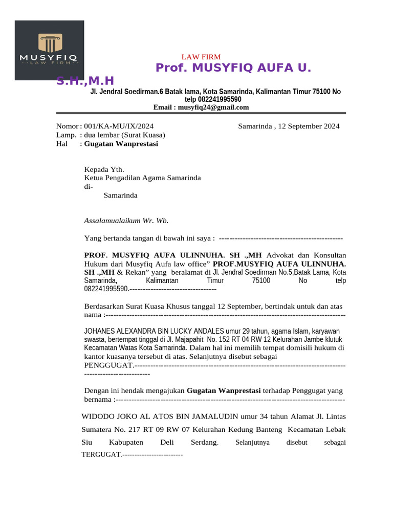 Kop Musyfiq Advokat | PDF