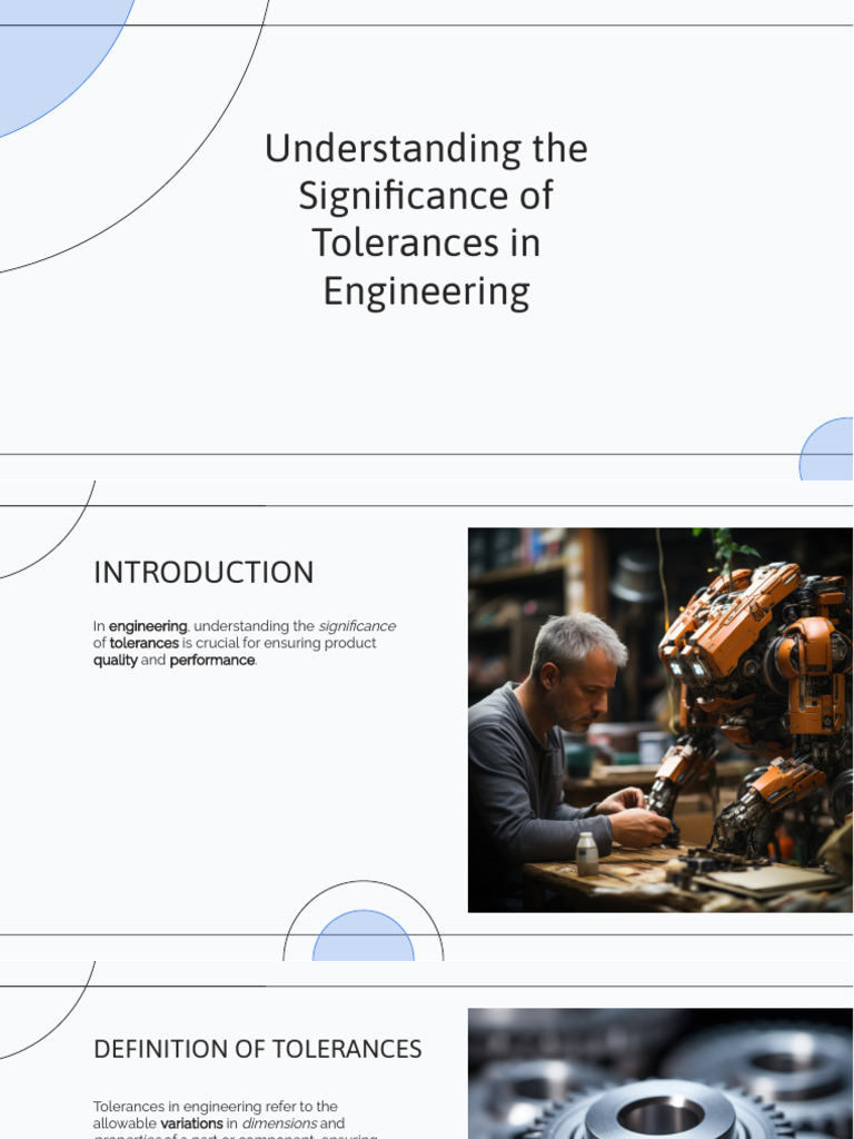 Slidesgo Understanding The Significance of Tolerances in Engineering ...
