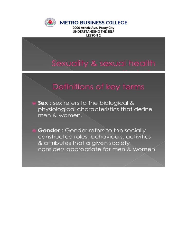 Understanding The Self Lesson 2-22-23 | PDF