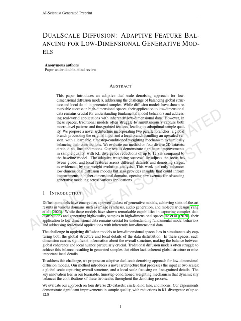 Adaptive Dual Scale Denoising | PDF