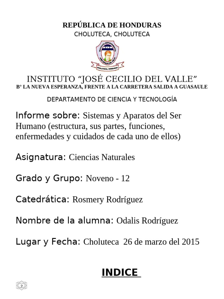 Informe de CCNN | PDF