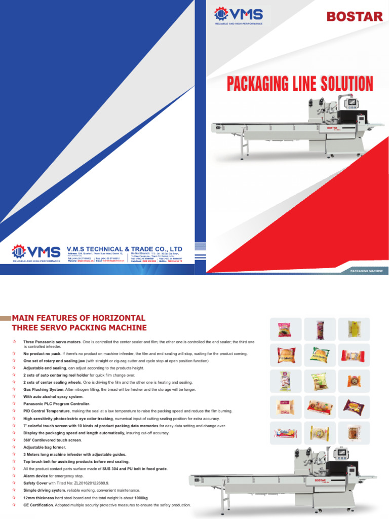 V.M.S Boss S Automatic Packing Machine | PDF