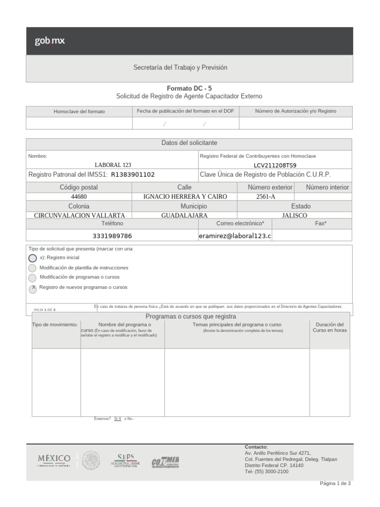 FORMATO DC-5 (1) | PDF