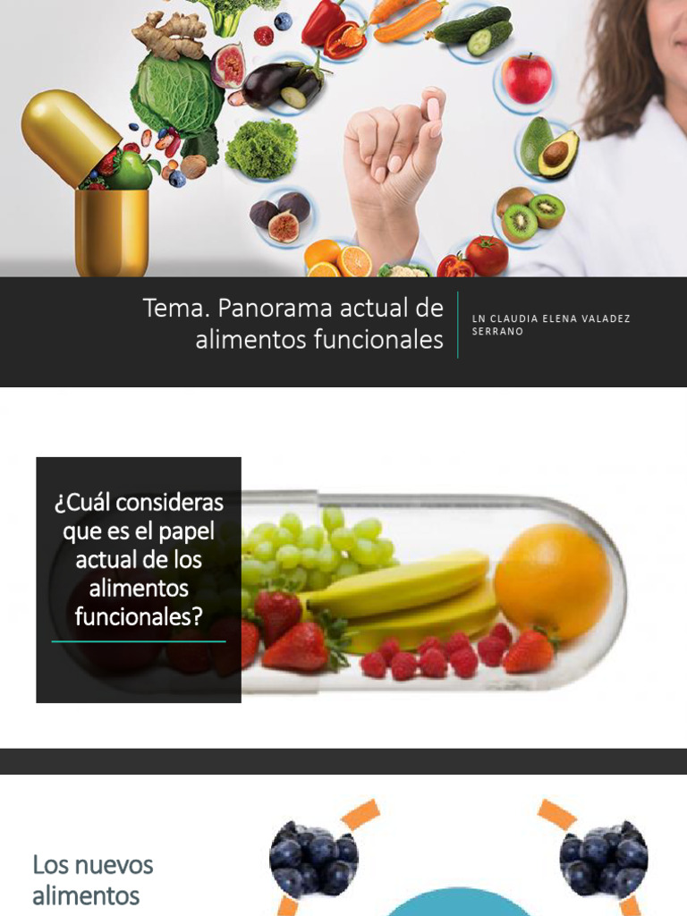 Unidad I Panorama Actual de Alimentos Funcionales-1 | PDF