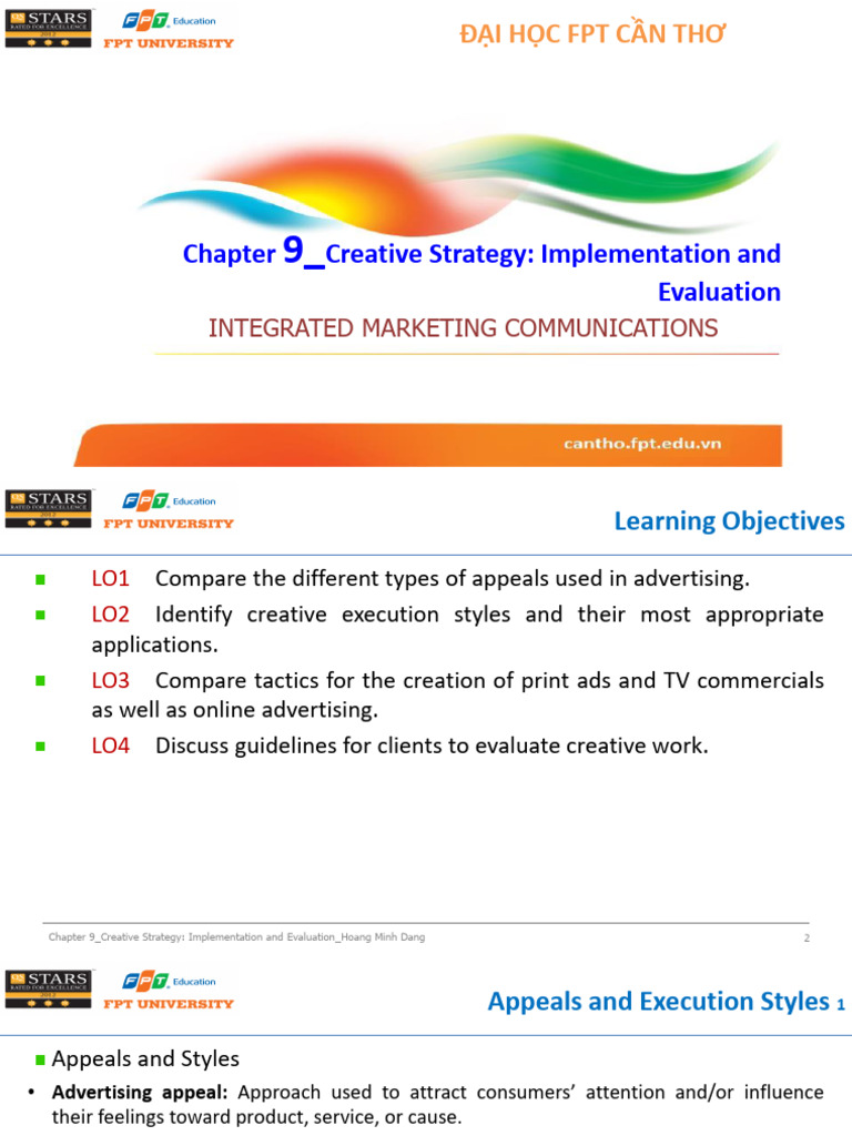 8 - MKT304 - Hoang Minh Dang - Chap 9 - Creative Strategy Implementation and Evaluation | PDF ...