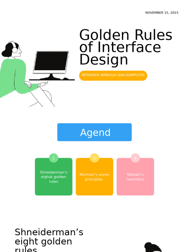 Golden Rules of Interface Design | PDF