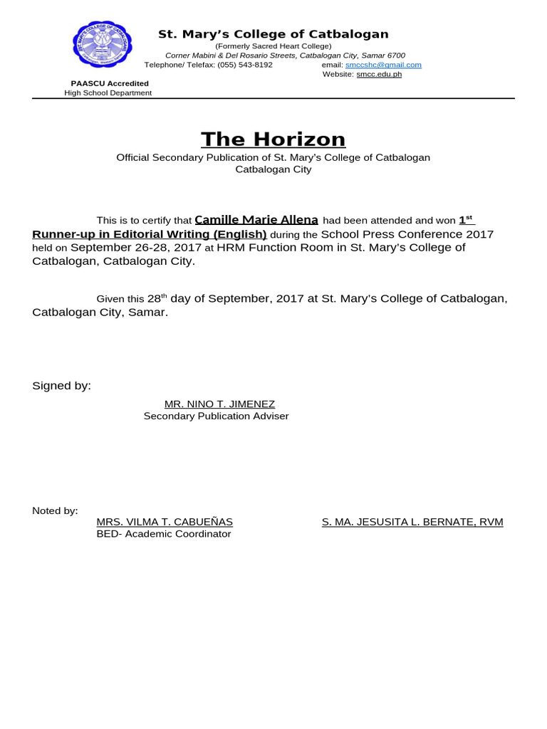 Certification Individual | PDF