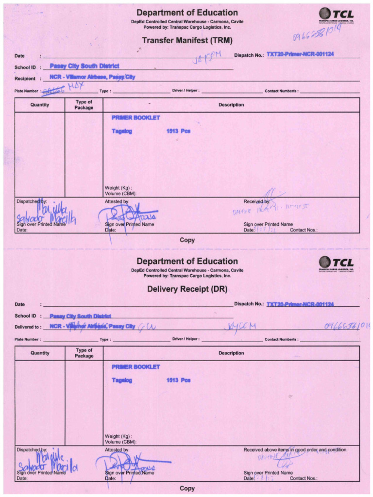 Primer Booklet TRM DR | PDF