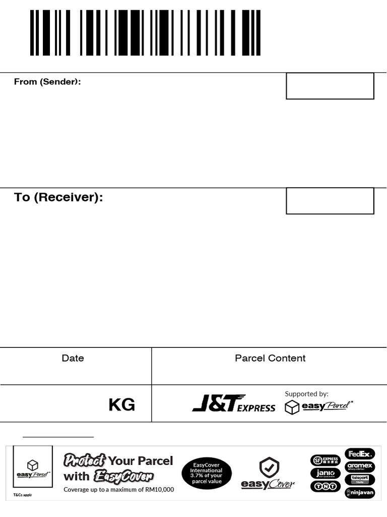 Easyparcel 631694989504 | PDF