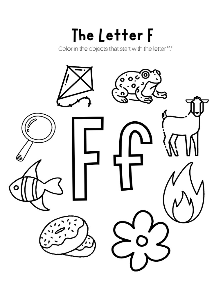 F - Beginning Sounds Worksheet | PDF