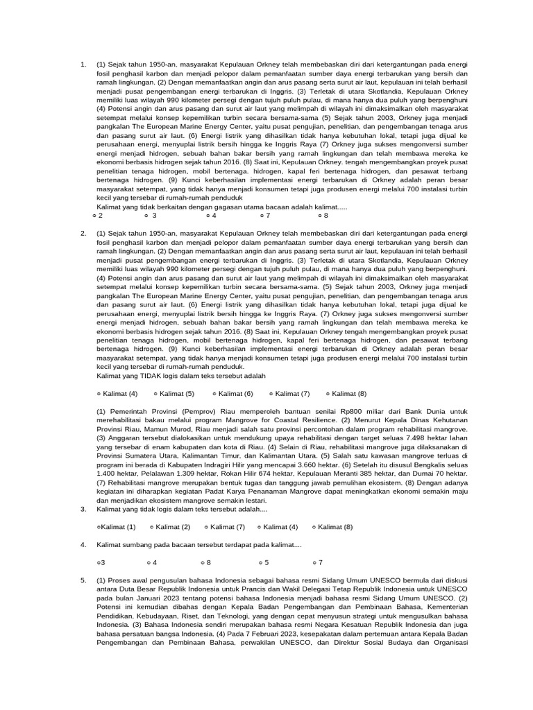 Kalimat Logis | PDF | Home & Garden