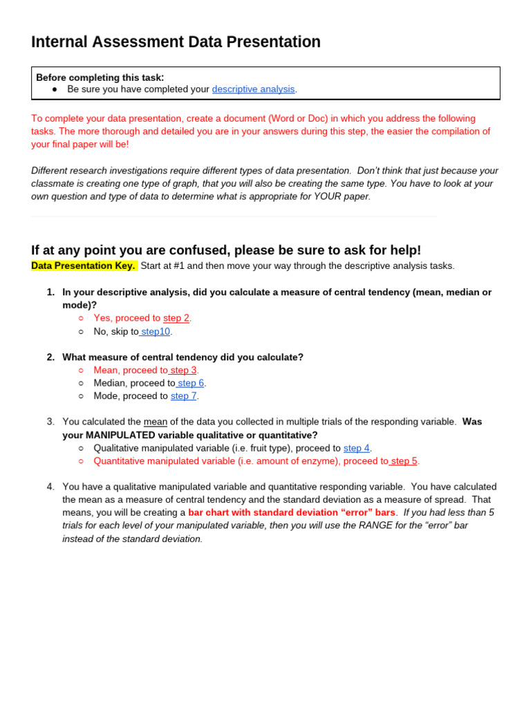 Data Presentation | PDF