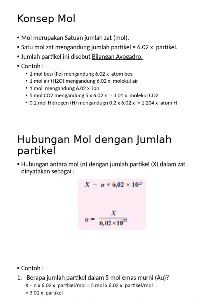 Bab 3.4 Konsep Mol | PDF