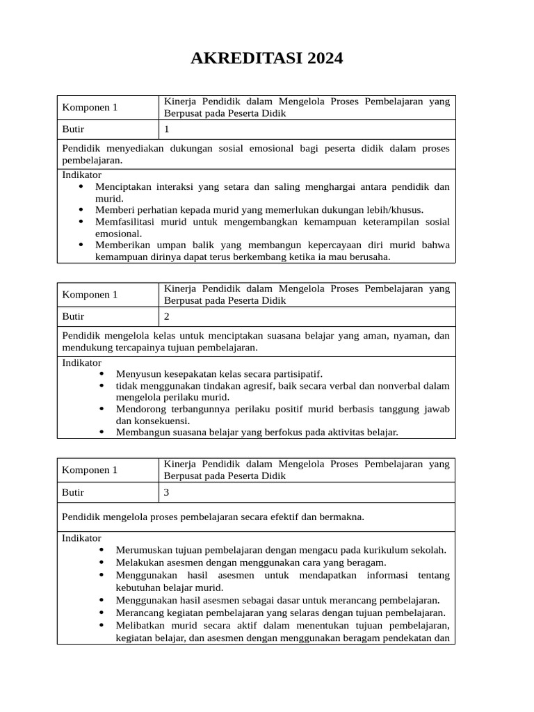 AKREDITASI 2024 | PDF