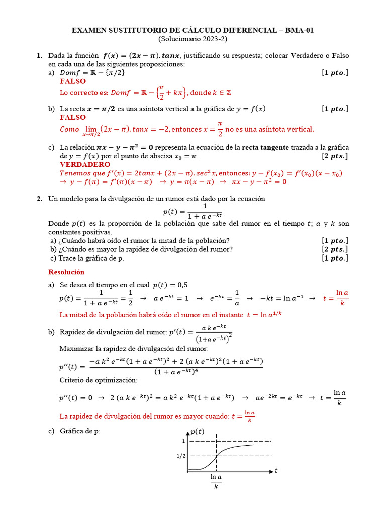 ES (Solucionario 2023-2) | PDF