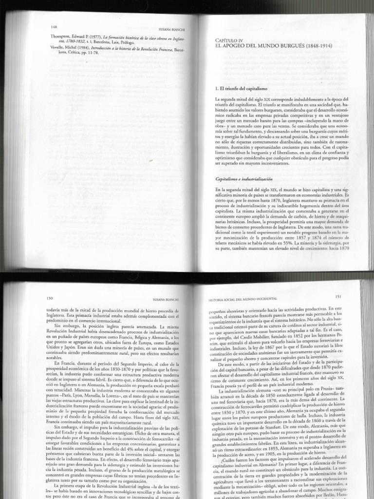Historia Social Del Mundo Occidental-Bianchi. Capitulo IV, El Apogeo ...